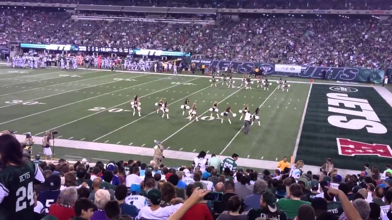 1st Quarter Dance - Jets v. Panthers, Jets Flight Crew - YouTube