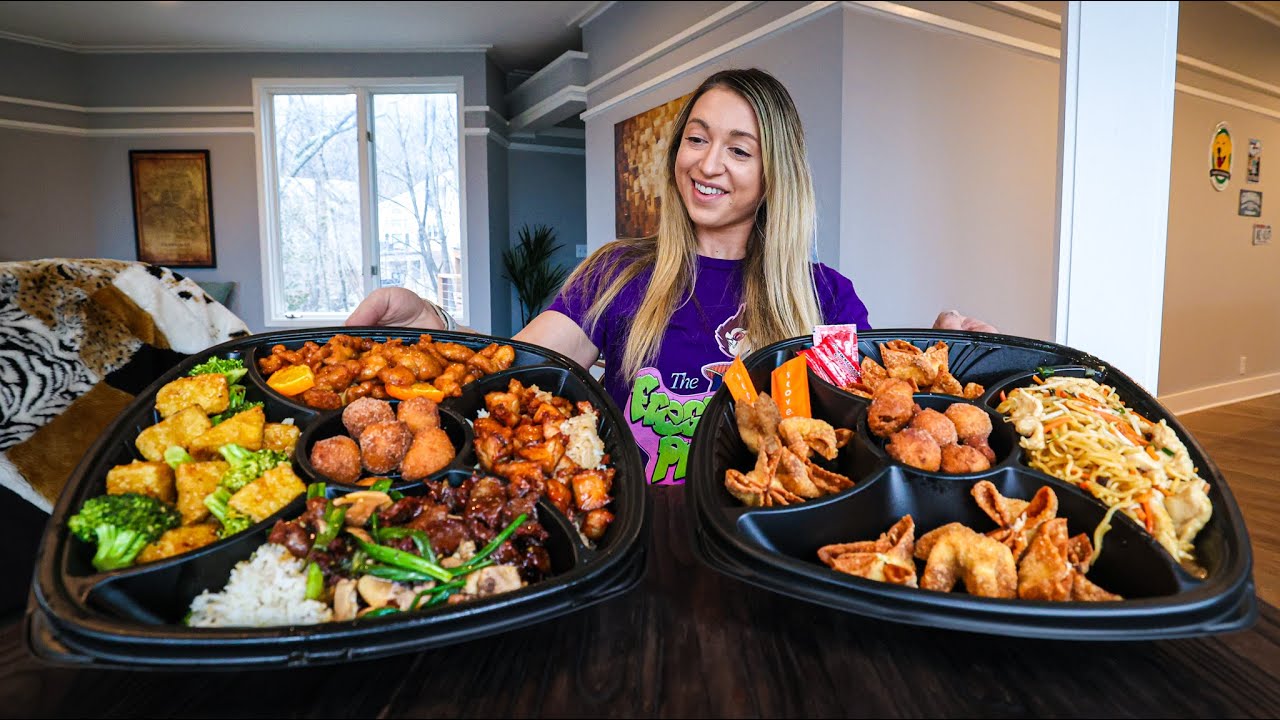Pei Wei's Feast Feeds 6-7 People! .. so I tried to finish it alone ...