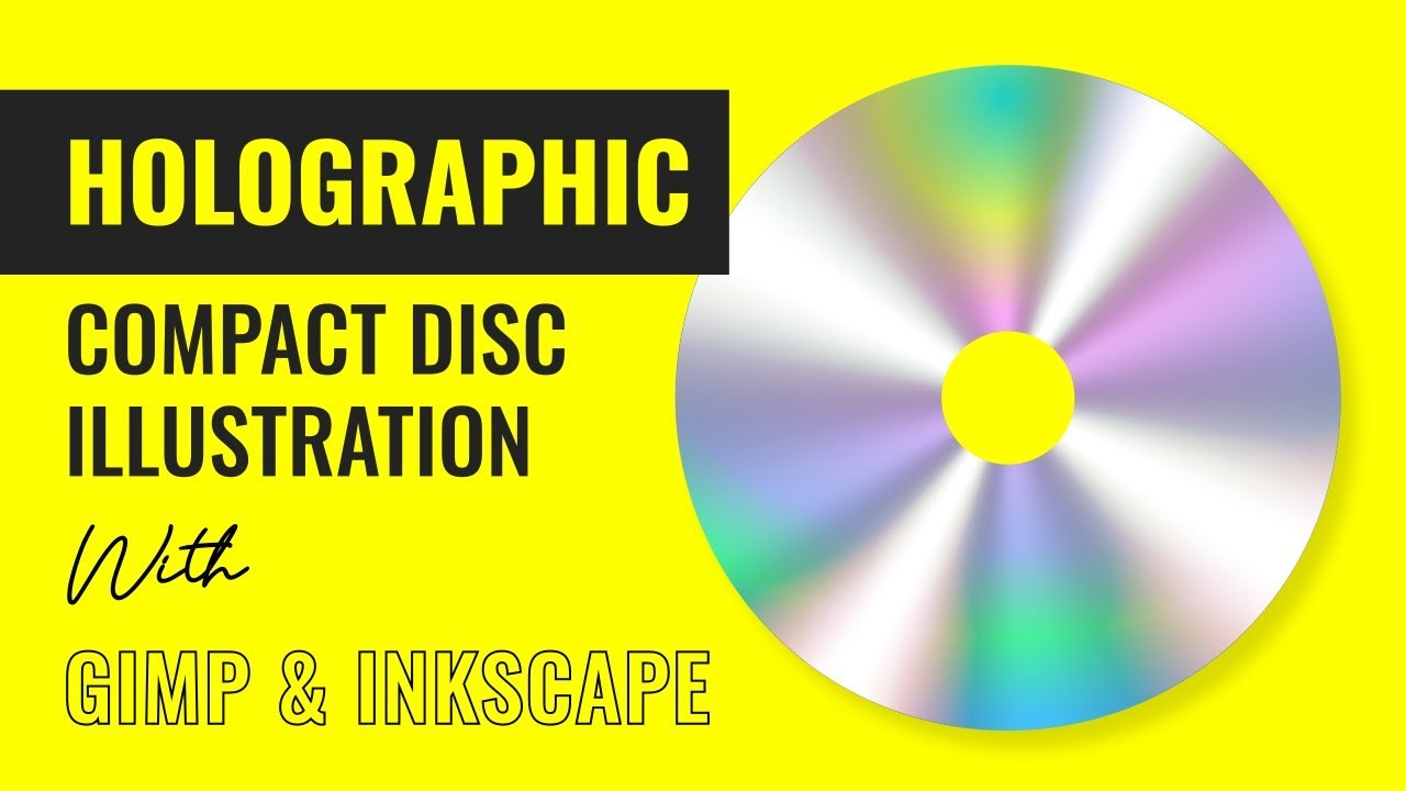Holographic Compact Disc Effect in INKSCAPE - YouTube