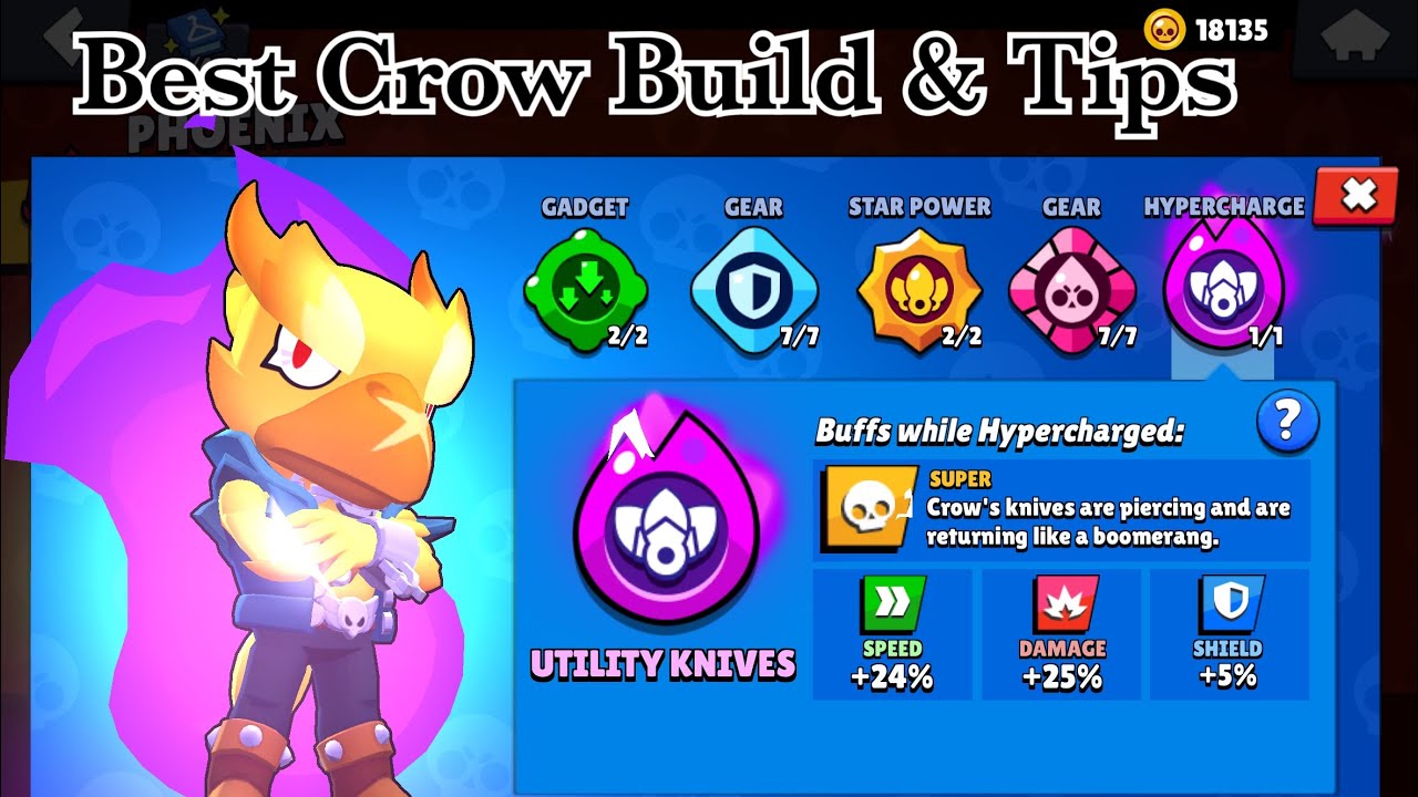 Best Crow Build Brawl Stars - YouTube