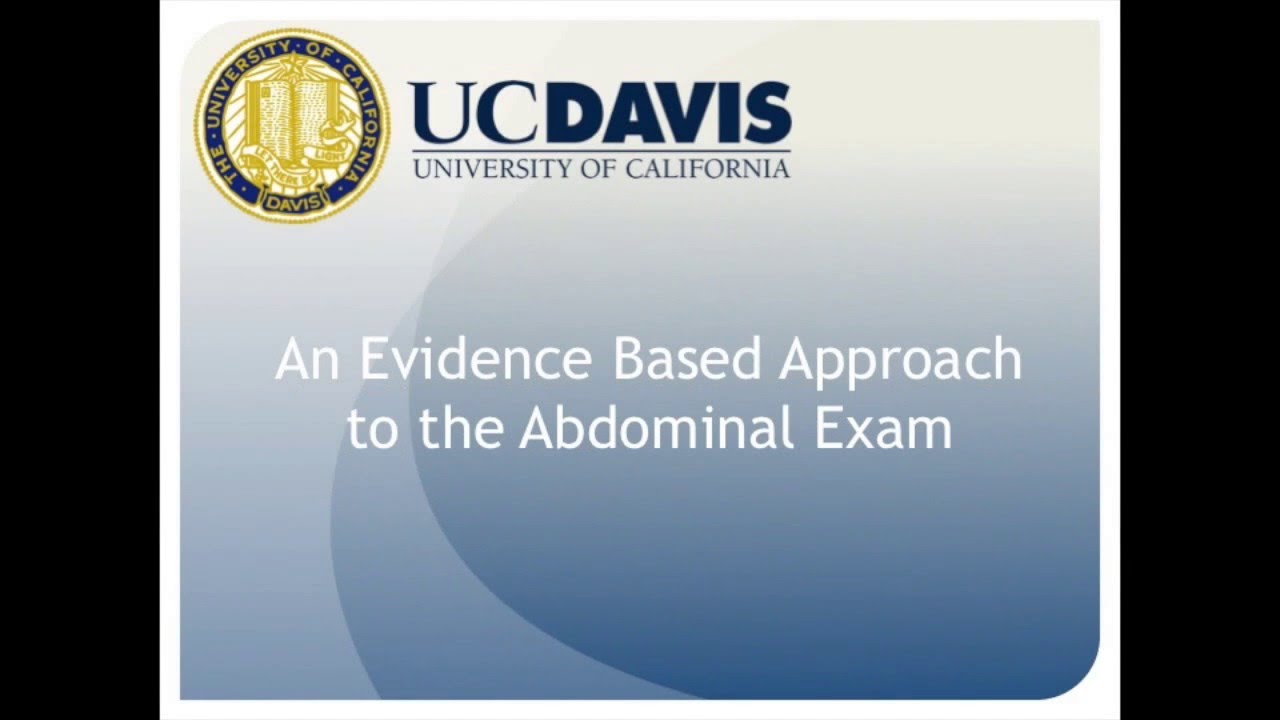 UCD 10 - Abdominal Exam - YouTube