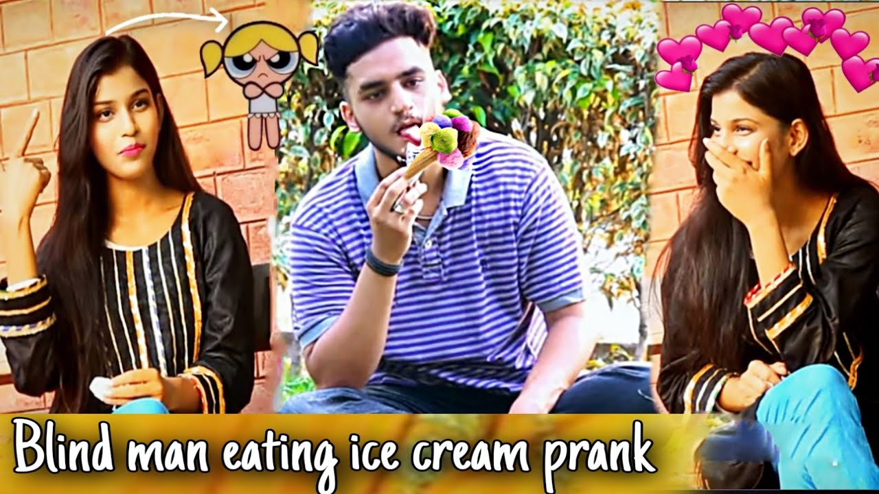 Blind Man Eating Ice Cream Prank 😂😂 || By Drum prank Tv - YouTube