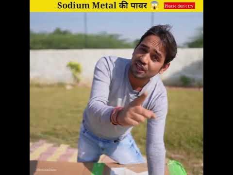 Sodium metal in water experiment by mr indian hacker #shorts #shortvideo #youtubeshort #ytshorts ...