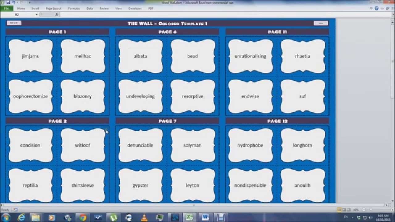 Easy Word Wall Tutorial - YouTube