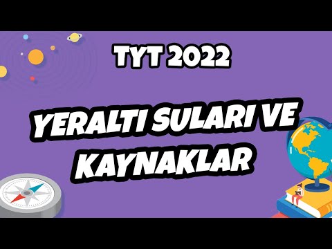 Yeraltı Suları ve Kaynaklar | TYT Coğrafya 2022 #hedefekoş