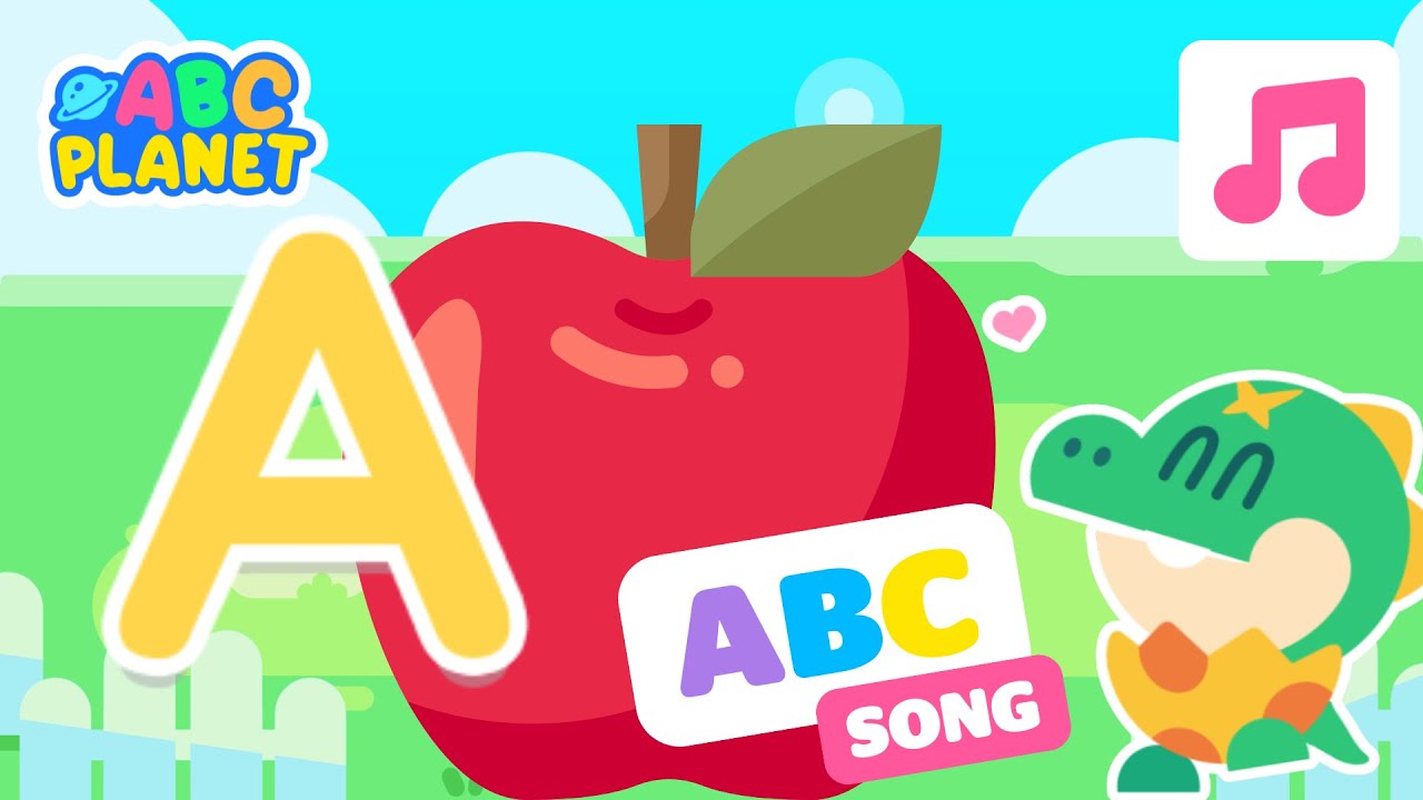 A Is For Apple 🍎 ABC Song | Learn the Alphabet | ABC Planet Kids Songs ...