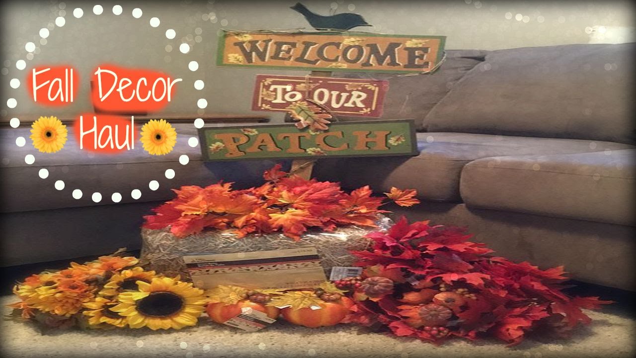 Fall Decor Haul~Michael's 🍁Dollar Tree - YouTube