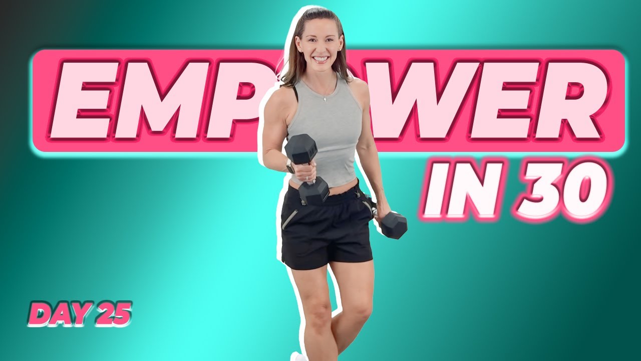 30 Minute AMRAP Upper Body Workout | Dumbbells + Bodyweight | Empower ...