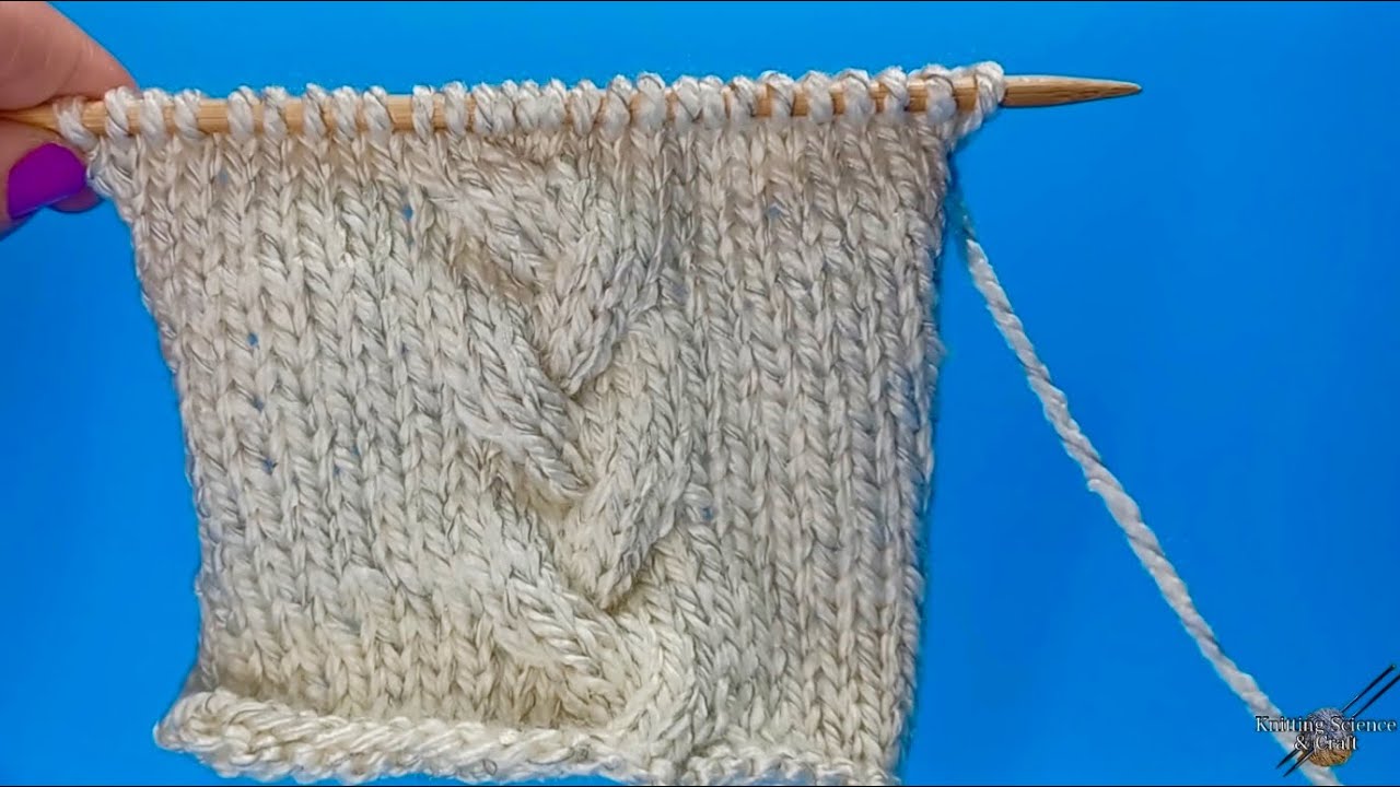 How to Knit a Basic Braid Cable Stitch - YouTube