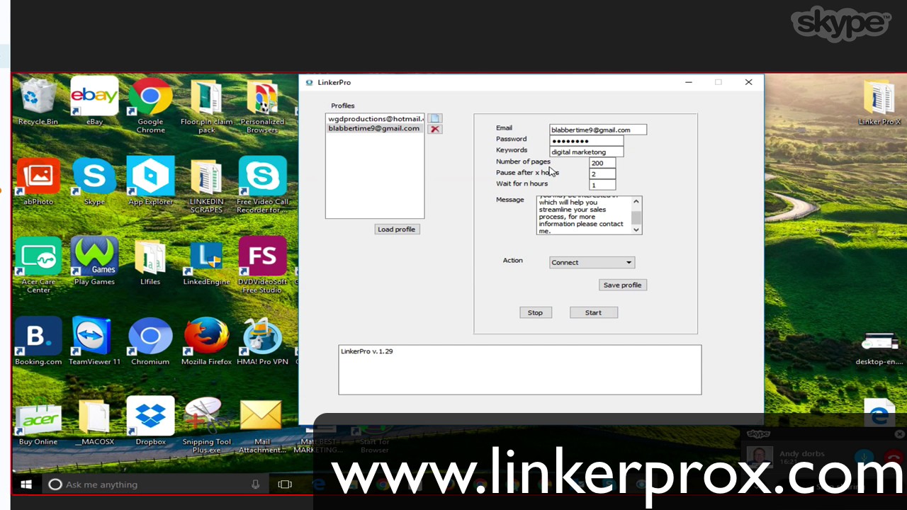 Live Call For Linker Pro X - LinkedIn Automation Software - YouTube