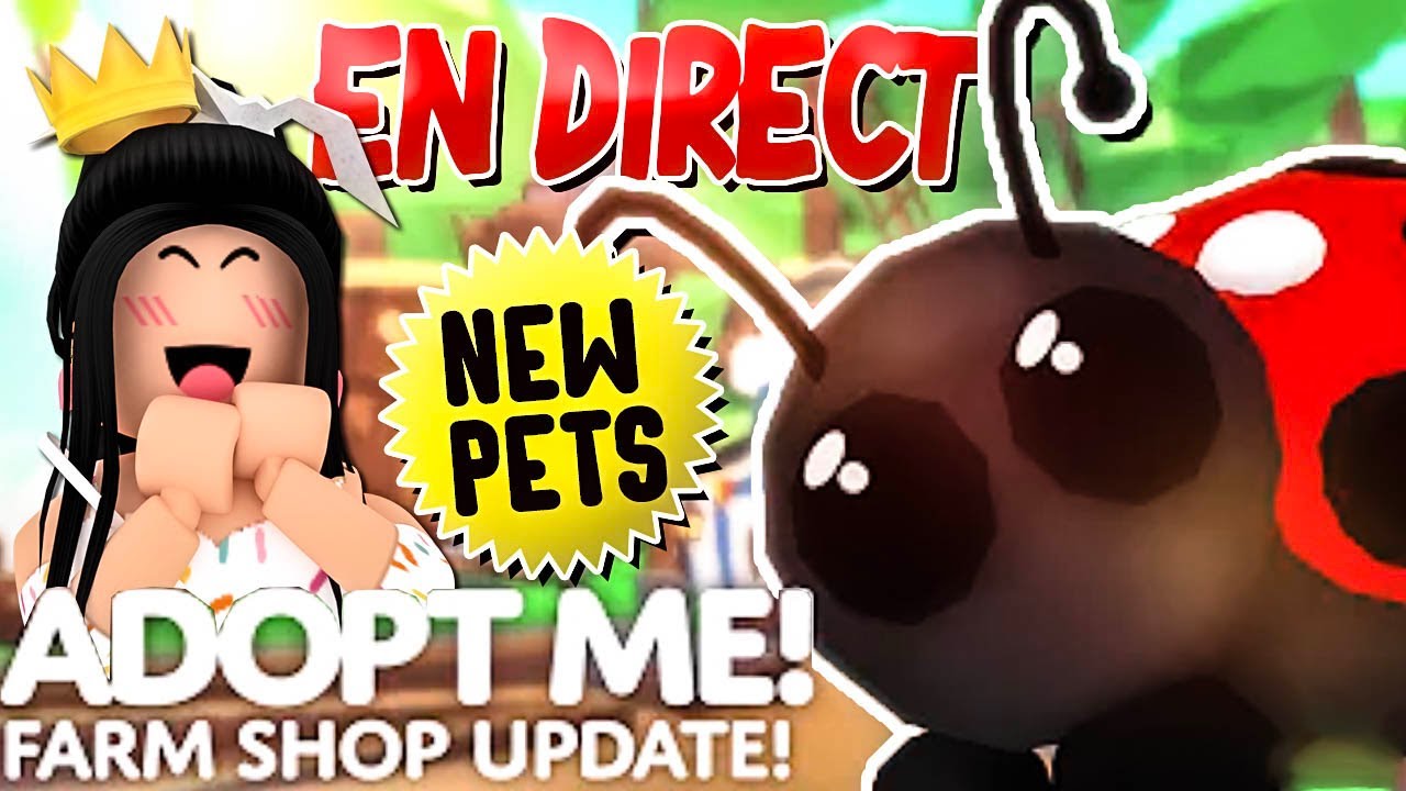 JE DECOUVRE LE NOUVEAU PET🐞 *LADYBUG* 🐞 ET LA NOUVELLE MAP D'ADOPT ME ...