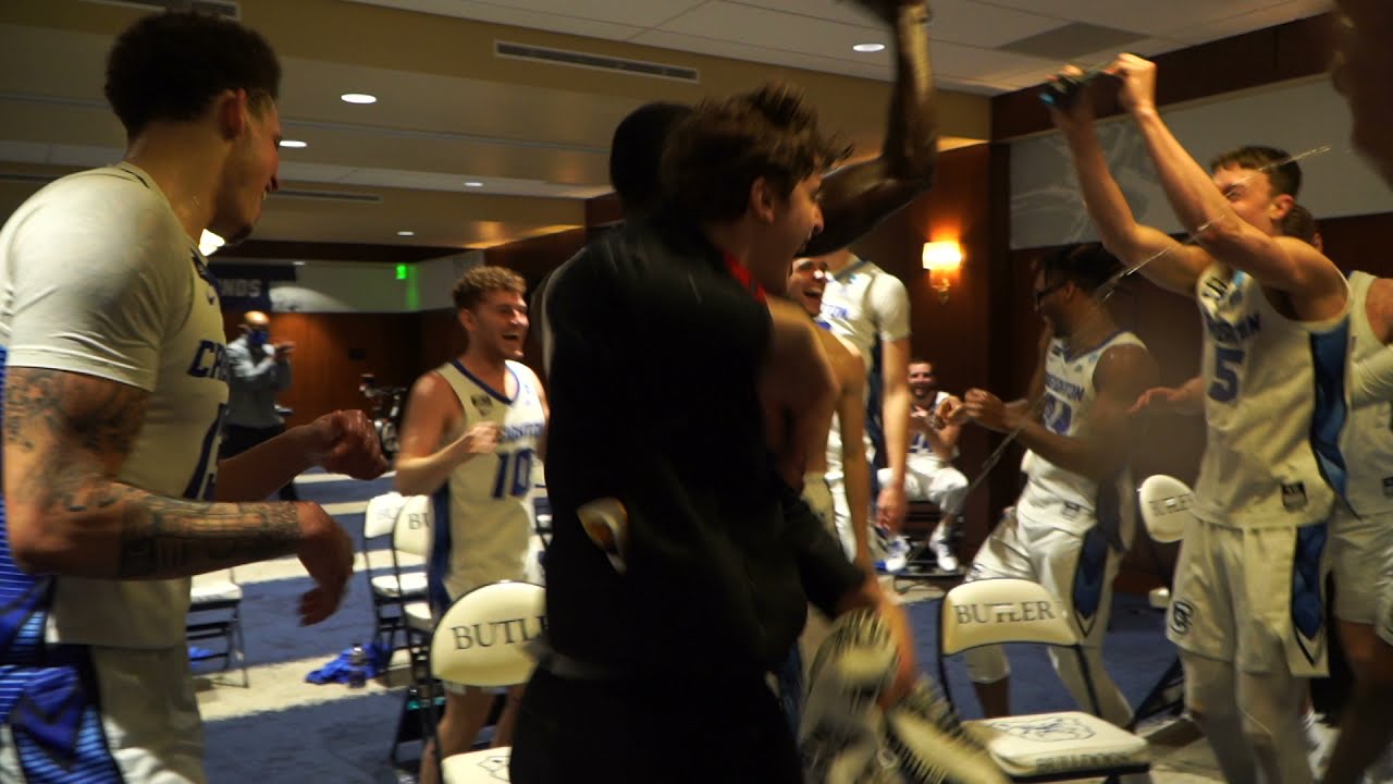 Creighton Men's Basketball Locker Room Celebration - 3/22/21 - YouTube