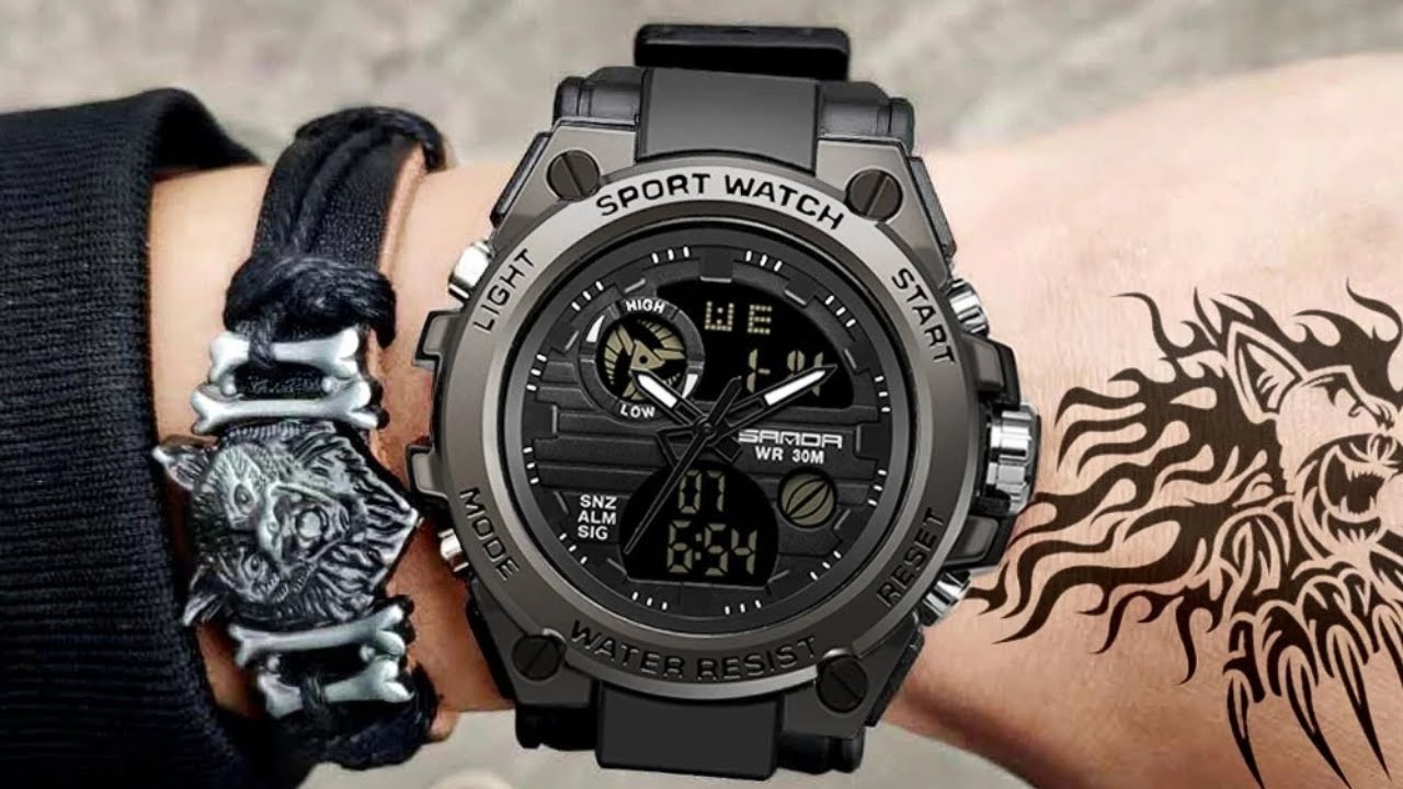 SANDA 739 Sports Watch for Men - YouTube