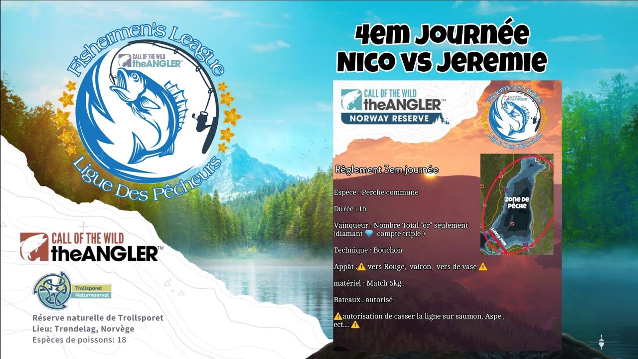 THE ANGLER COW 4em Journée LIGUE DES PÊCHEUR Nico vs Jérémie - YouTube