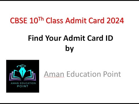 How to find your admit card id ? CBSE 10th class result 2024 without ...