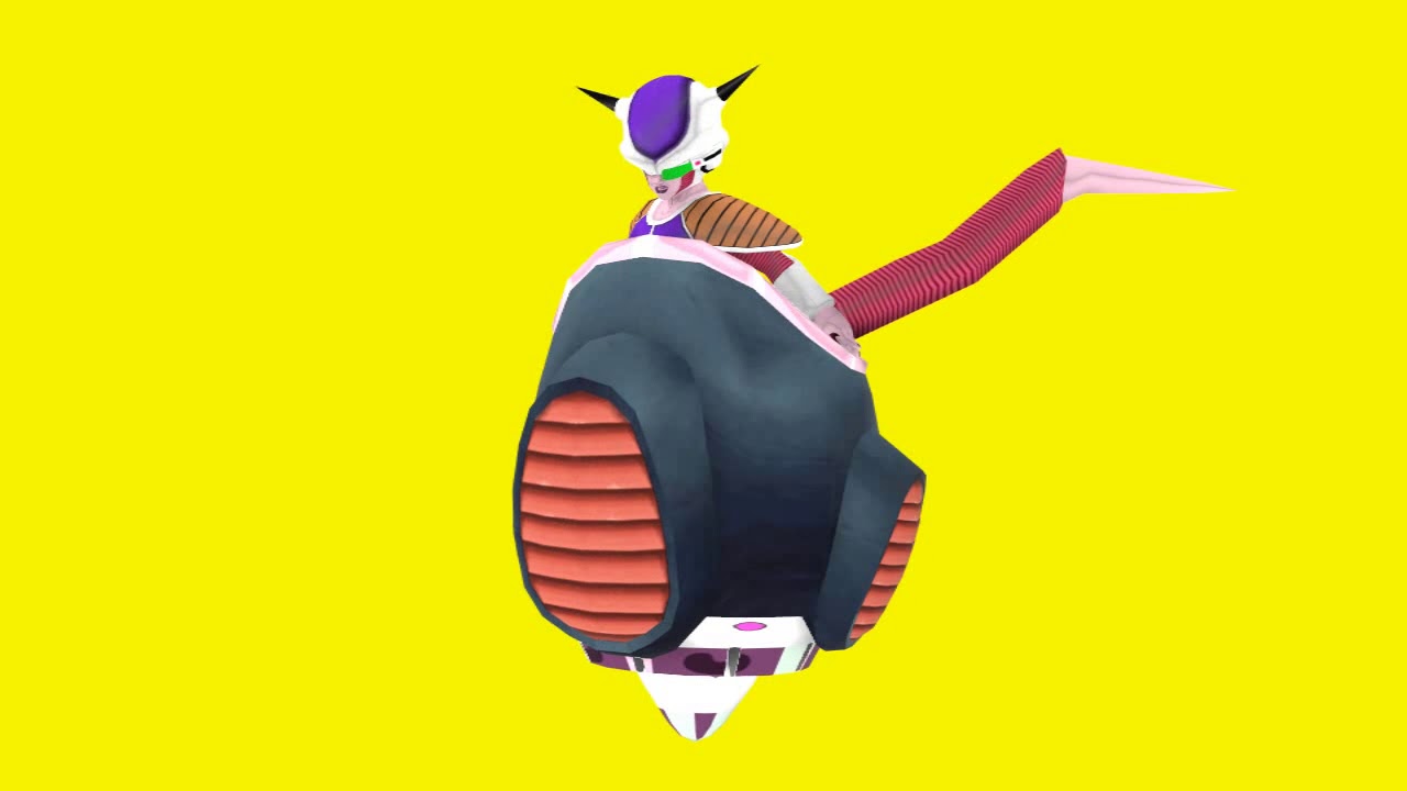 Frieza Hoverchair dragon ball idle animated right chroma - YouTube