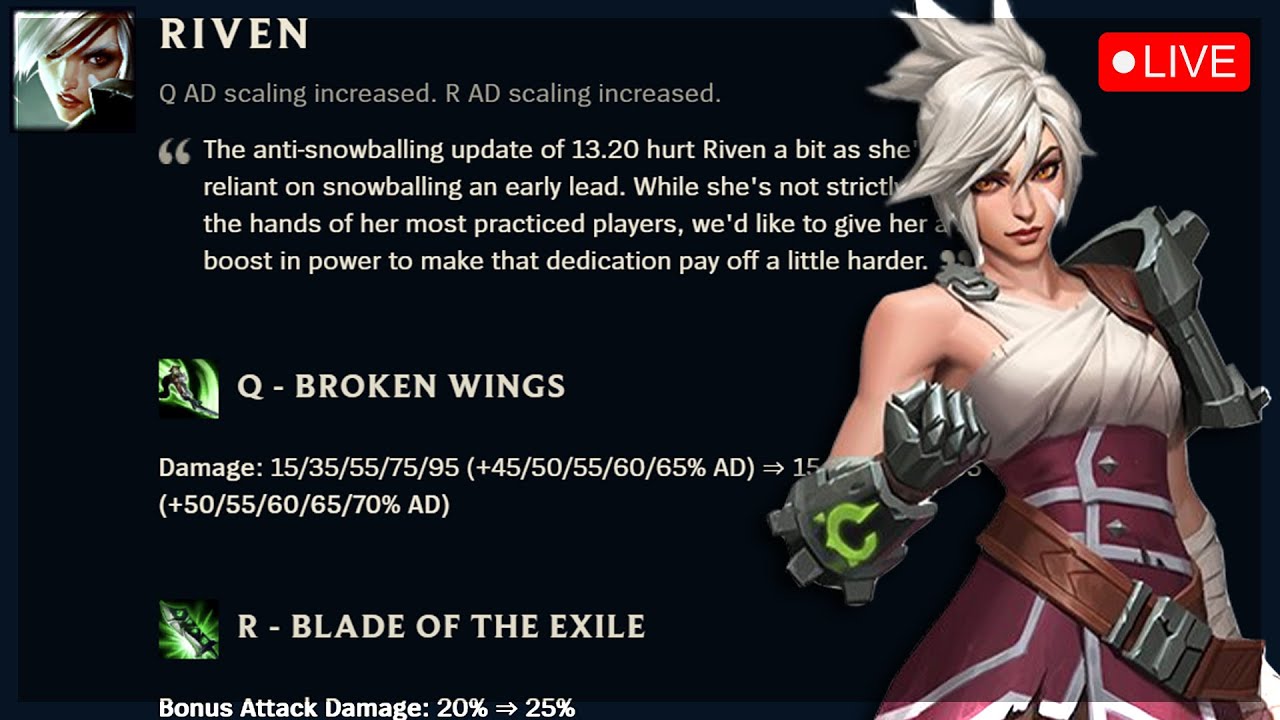 RIVEN A PRIMIT UN BUFF IMENS! RIVEN MID ONLY AZI! - YouTube