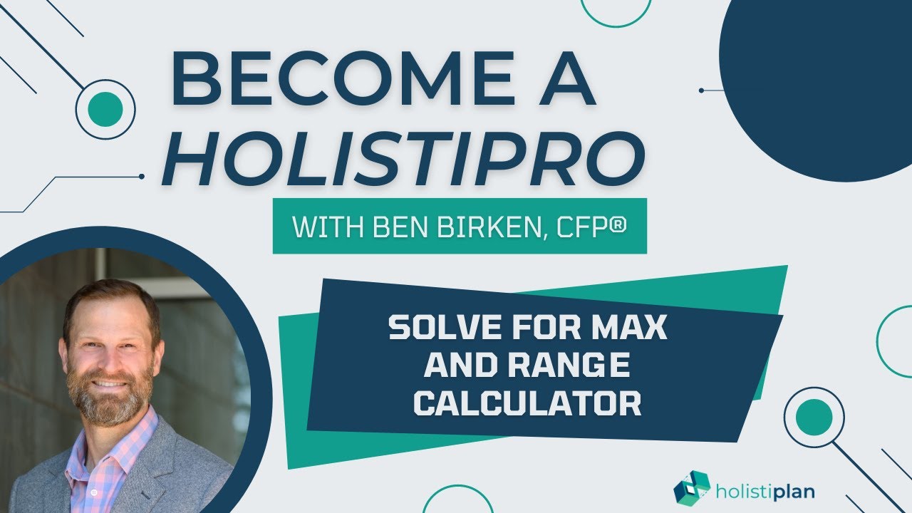 Solve for Max and Range Calculator functions in Holistiplan - YouTube