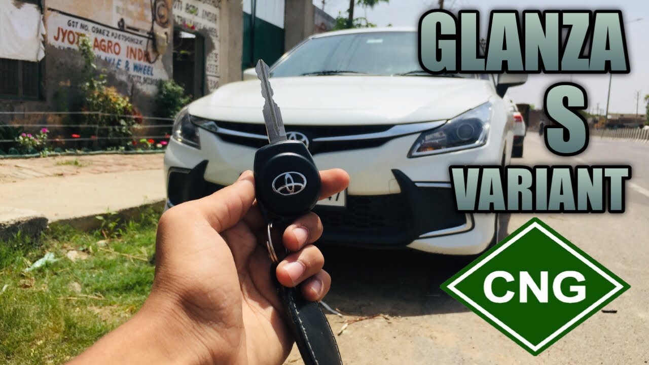 Toyota Glanza S CNG variant walk round,review 👌 - YouTube