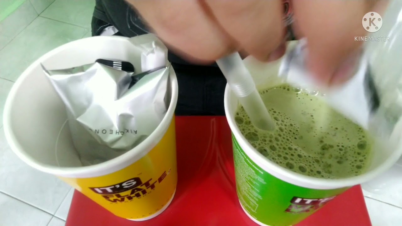 Cara Membancuh Air It's Matcha Latte Dan It's Flat White - YouTube