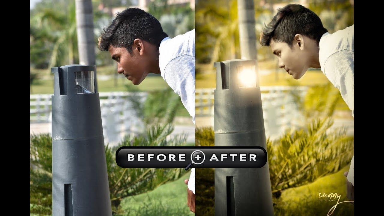 Light Effect photo editing | by sunny - YouTube