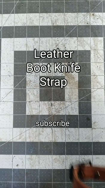 Leather Boot Knife Strap #leather #handmade #shorts #relaxing - YouTube