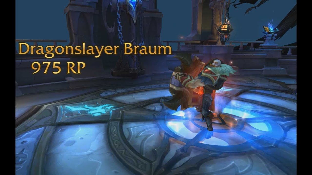 League of Legends PBE: Dragonslayer Braum Skin Preview - YouTube