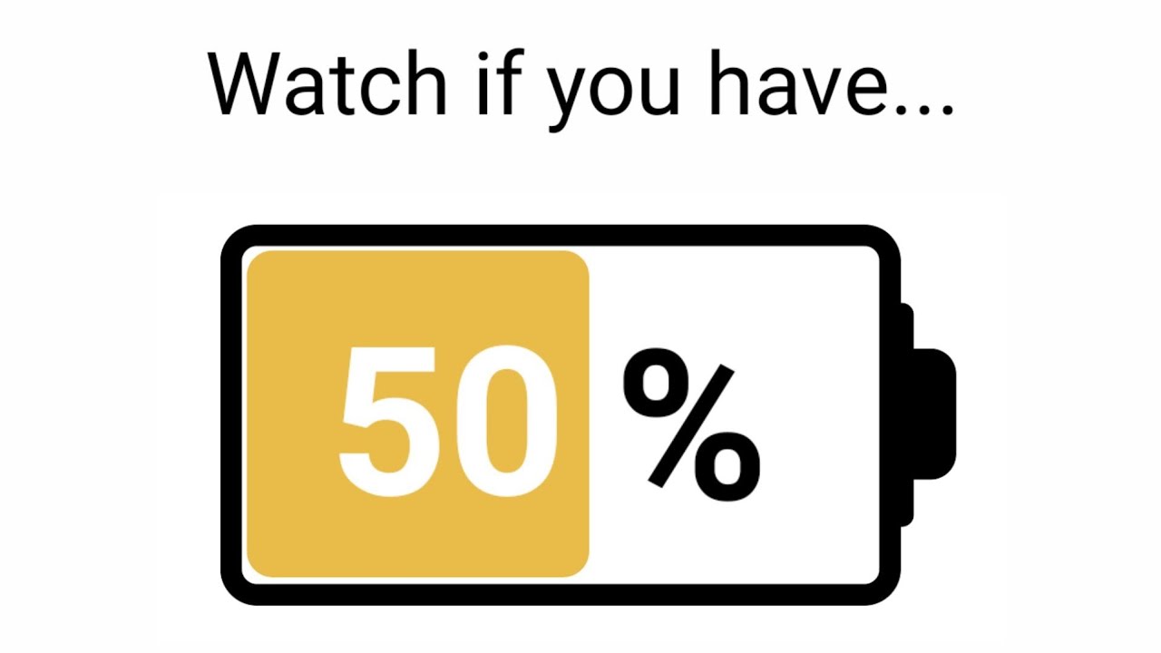 Watch this video if your battery is less than 50% - YouTube