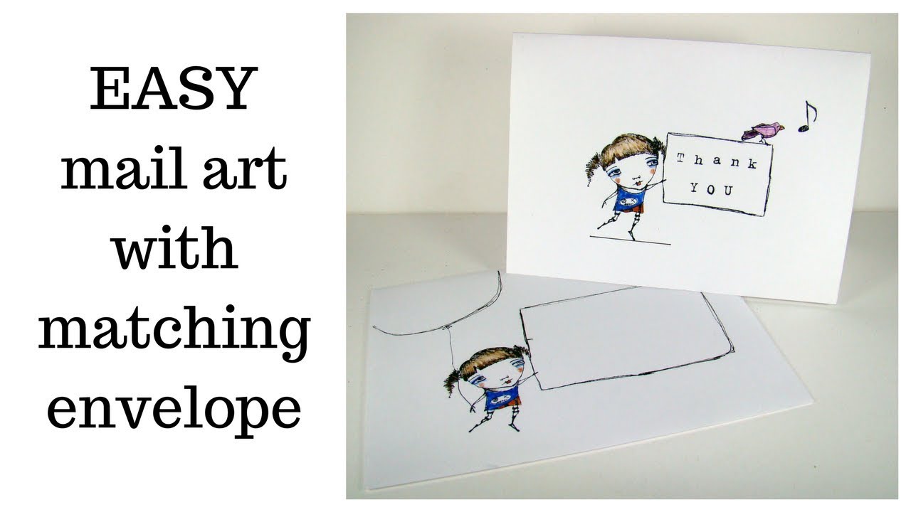 Mail Art with card - YouTube
