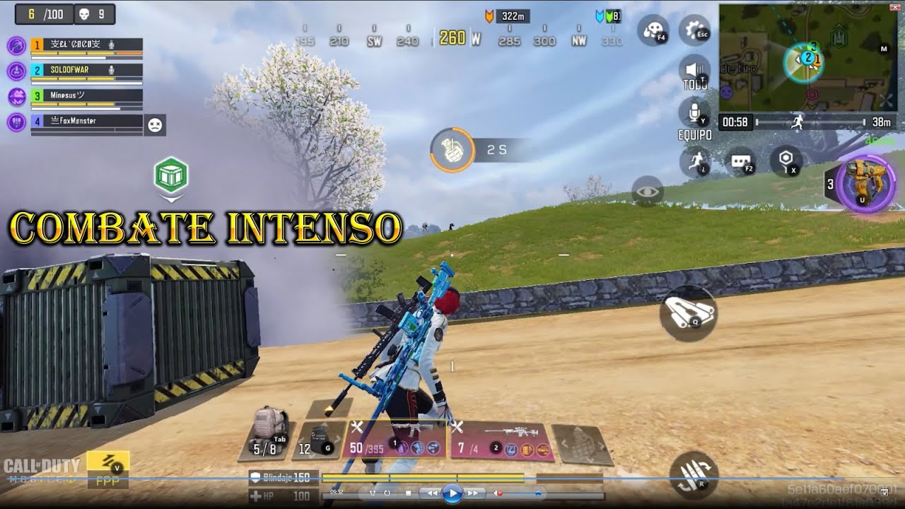 COMBATE EPICO AL FINAL DE PARTIDA #codmobile - YouTube