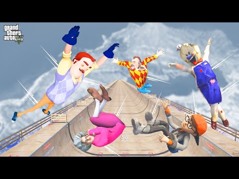 UÇAN KÖTÜ ADAMLAR NEREYE GİDİYOR ? 😱 GTA 5 Dark Riddle - Scary Teacher - Ice Scream