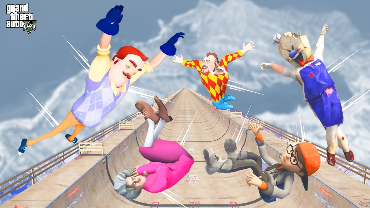 UÇAN KÖTÜ ADAMLAR NEREYE GİDİYOR ? 😱 GTA 5 Dark Riddle - Scary Teacher ...