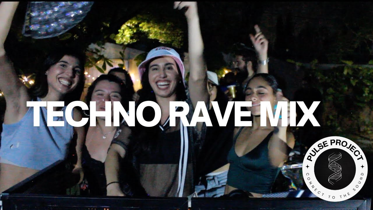 Techno Rave Mix at a Backyard Party - YouTube
