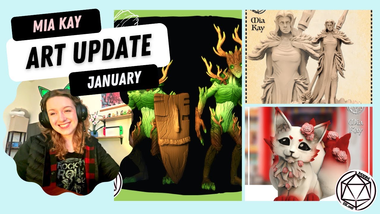 Mia Kay : January Art Update! - YouTube