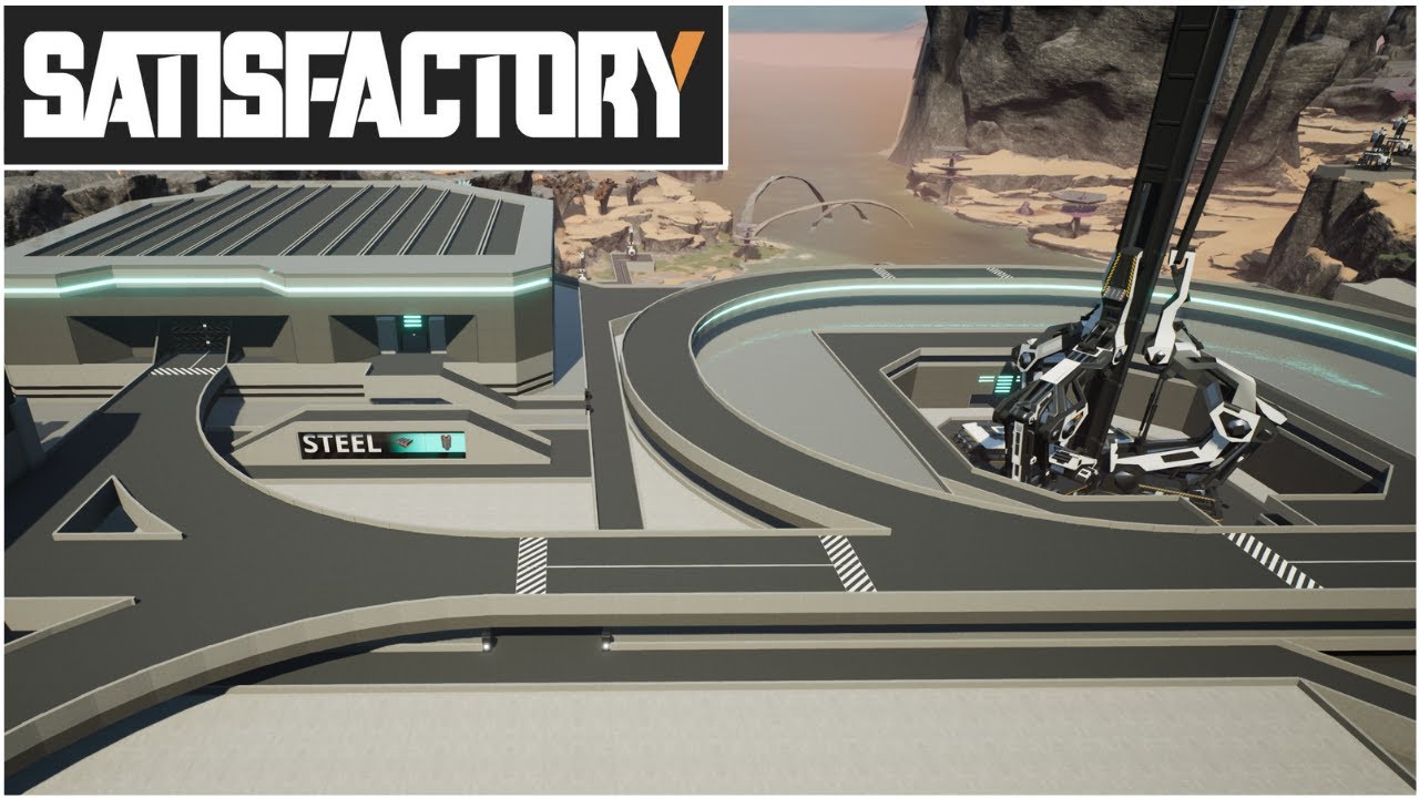 Satisfactory Showcase - Steel Facility (Update 6 Save prep) - YouTube