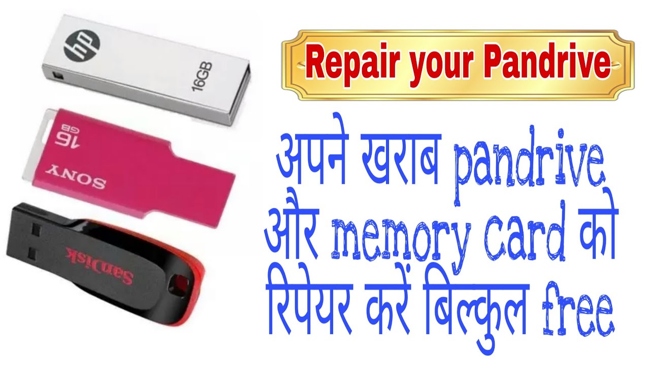 Repair pan drive and memory card | how to repair Pendrive | repair ...