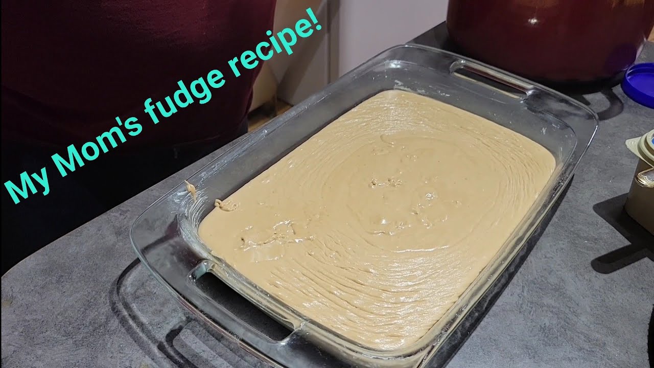 Mom's fudge recipe - YouTube
