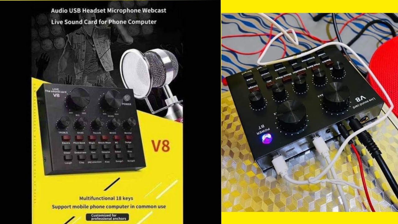 UNBOXING AUTHENTIC V8 SINGING LIVE SOUND CARD - YouTube