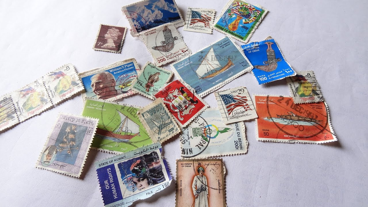 RARE FOREIGN stamp collection part 2 - YouTube