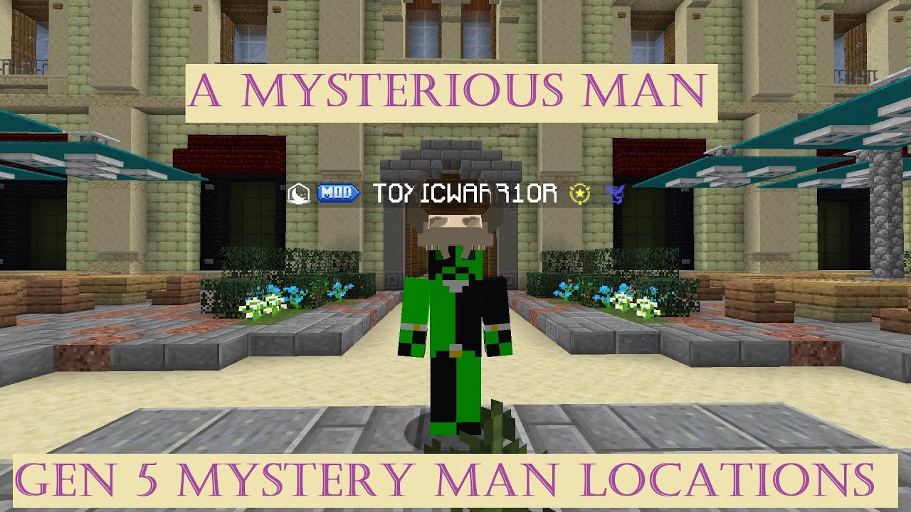 All Gen 5 Mystery Man Locations - YouTube