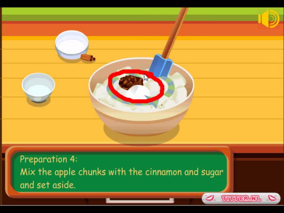 Baking Apple Cake - Cooking Game - YouTube