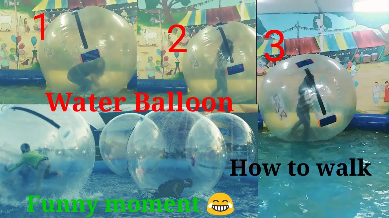Water Balloon//how to walk inside balloon in pool//NTR garden ...