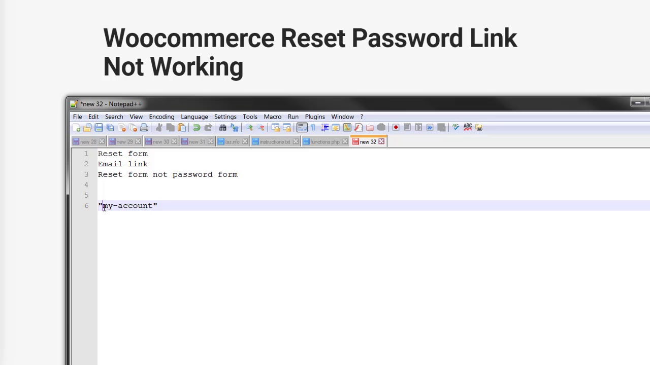 Fix Woocommerce Password Reset Loop Password Reset Link Not Working 4758