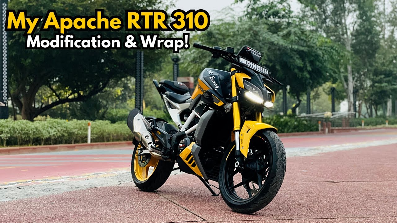 My Apache RTR 310 Full Body Wrap Modification !!! - YouTube
