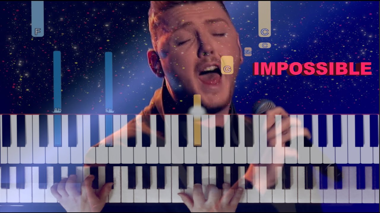 Shontelle/James Arthur - Impossible - Easy Piano Tutorial - YouTube