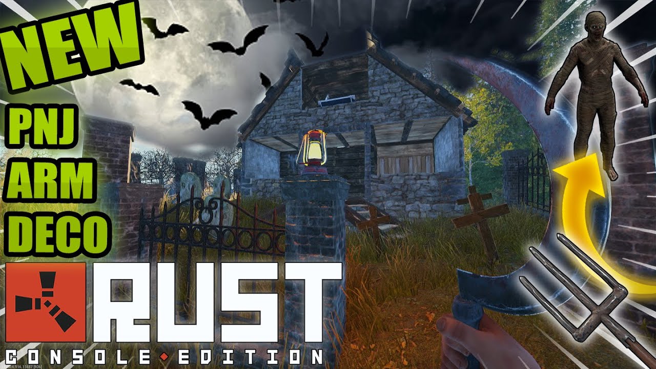 HALLOWEEN 🎃RUST CONSOLE☢️ GAMEPLAY ET PRESENTATION DES ARMES, TENUE ...