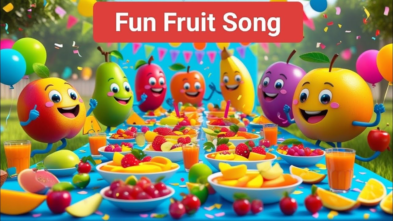 Fun Fruit Song | Fun Fruit Rhyme | Learn Fruits for Kids | Learn Fruits ...