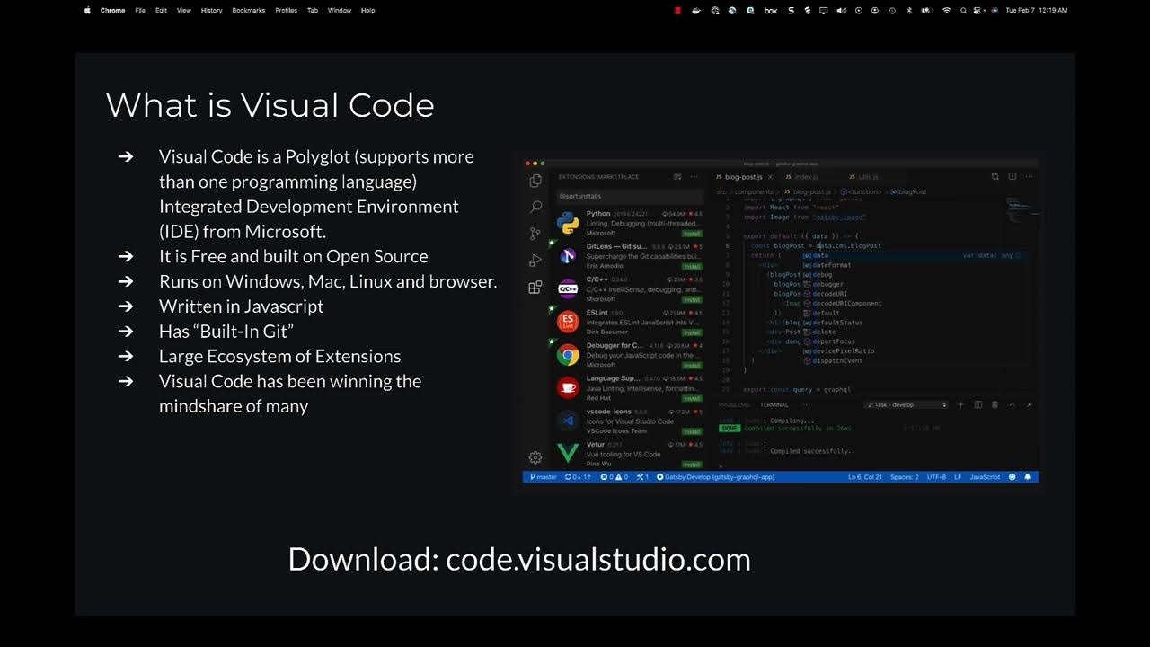 Quick Overview for how to installi Visual Code - YouTube