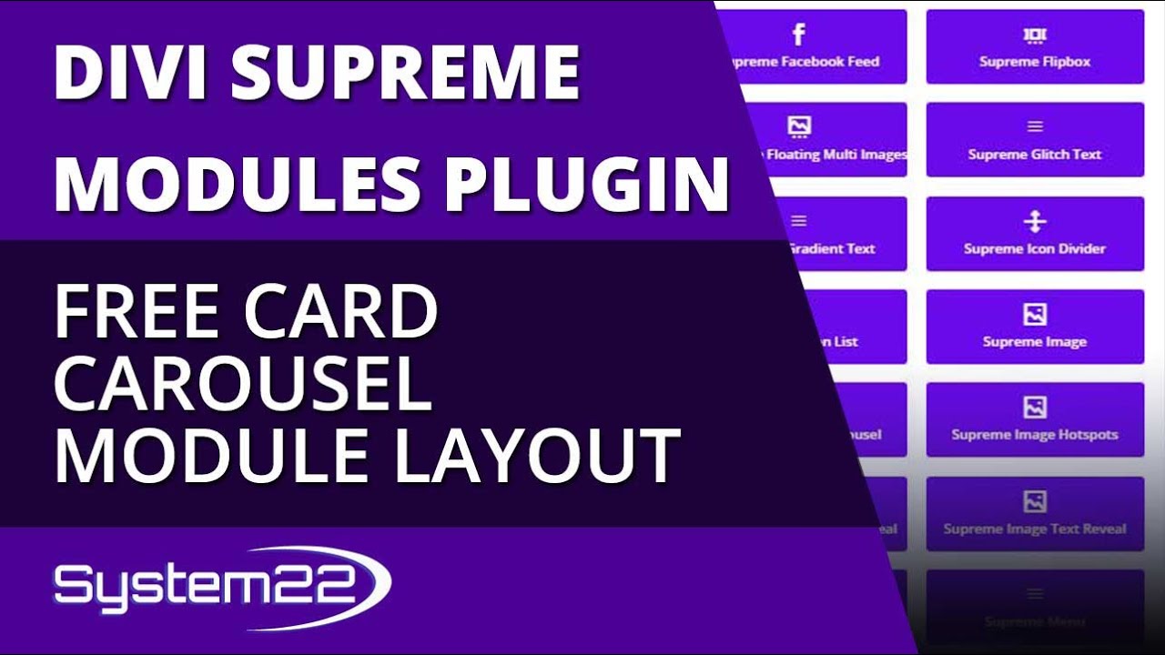 Divi Supreme Modules Free Card Carousel Module Layout 👍 - YouTube