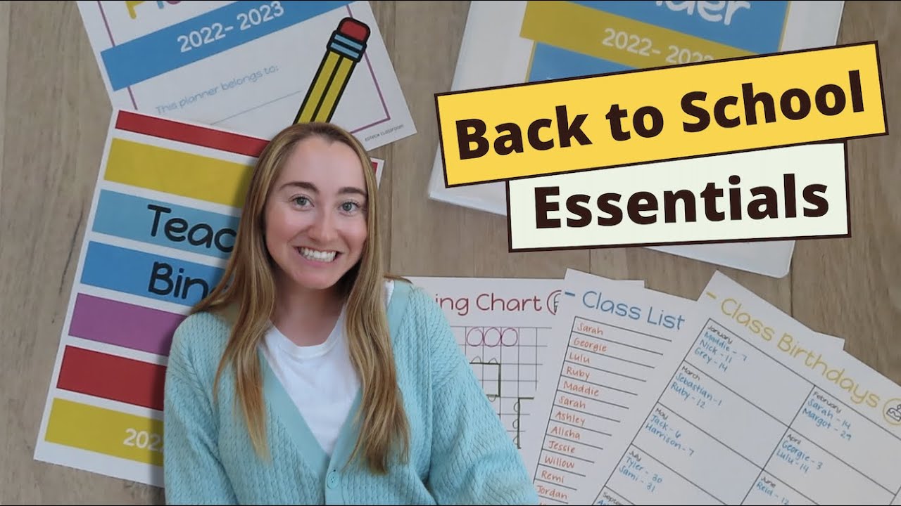 BACK TO SCHOOL Essentials for Teachers | Meet the Teacher, Teacher ...